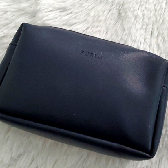 Furla | Makeup | Furla Cosmetic Bag Navy | Poshmark